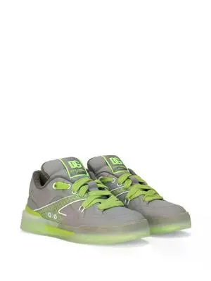 Dolce & Gabbana Logo-patch Low-top Sneakers - Grey
