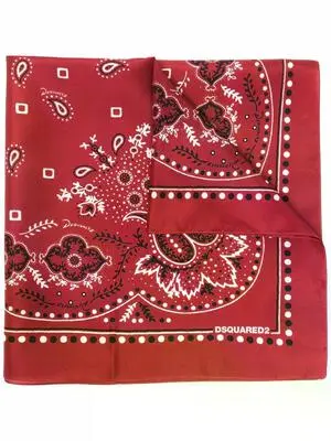 Dsquared2 Paisley-print Bandana Scarf - Red
