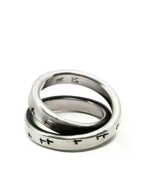 Werkstatt:München Bird Flight Stacked-ring - Silver