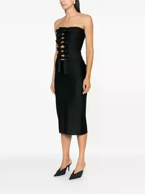 Coperni Knot-detail Jersey Dress - Black
