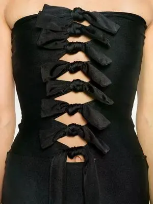 Coperni Knot-detail Jersey Dress - Black