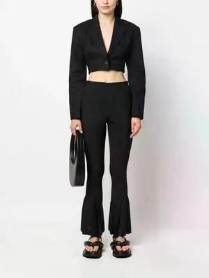 Sacai Pleated Flared Trousers