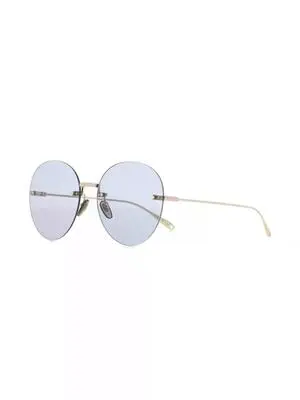 Gucci Floral-pendant Round-frame Sunglasses