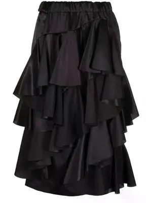 Comme Des Garçons Ruffled Tiered Midi Skirt