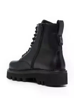 Furla Lace-up Leather Boots