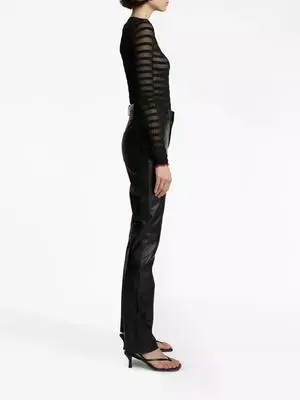 Proenza Schouler White Label Striped Sheer Top