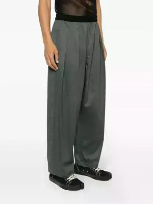 MAISON MARGIELA Pleated Cotton Trousers