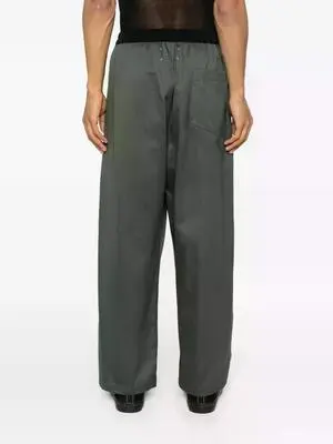 MAISON MARGIELA Pleated Cotton Trousers