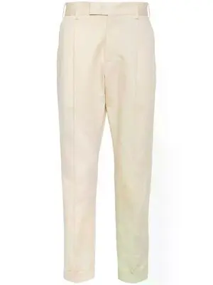 PT TORINO Feather-detail Poplin Trousers