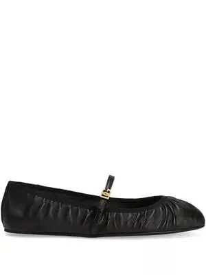 Dolce & Gabbana Nappa Leather Ballet Flats With Dg Logo