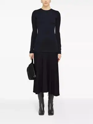 JIL SANDER Long-sleeve A-line Midi Dress