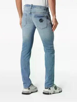 Philipp Plein Logo-patch Straight-leg Jeans