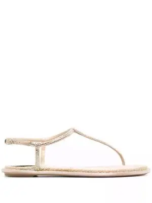 Rene Caovilla High Shine Rope Detail Sandals