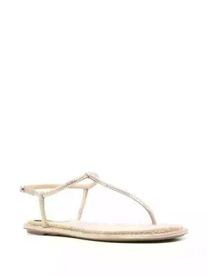 Rene Caovilla High Shine Rope Detail Sandals