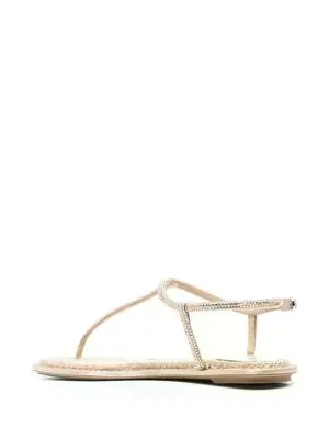 Rene Caovilla High Shine Rope Detail Sandals