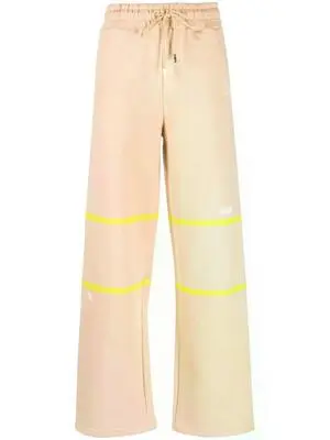 Gcds Stripe-detail Cotton Sweatpants
