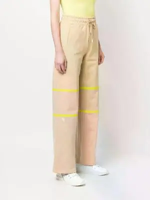 Gcds Stripe-detail Cotton Sweatpants