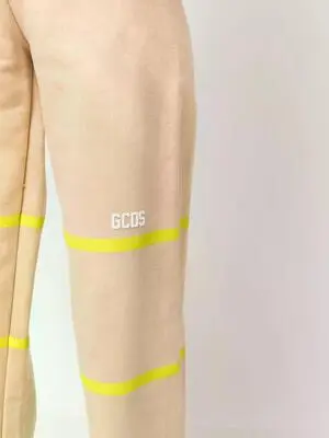 Gcds Stripe-detail Cotton Sweatpants