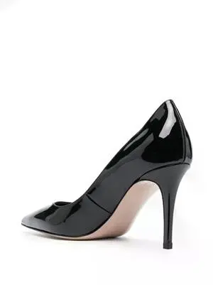 LE SILLA Eva 80mm Patent Leather Pumps - Black