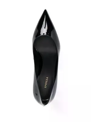 LE SILLA Eva 80mm Patent Leather Pumps - Black