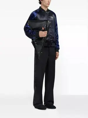 Marni Logo-embroidered Satin Bomber Jacket