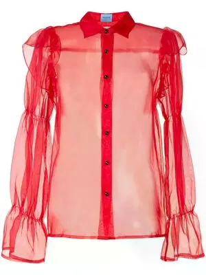 MACGRAW Souffle Blouse - Red