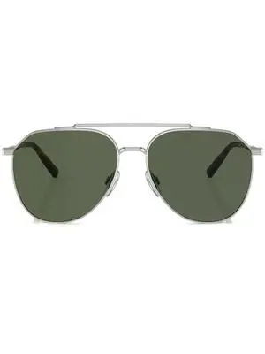 Dolce & Gabbana Pilot Frame Sunglasses - Silver