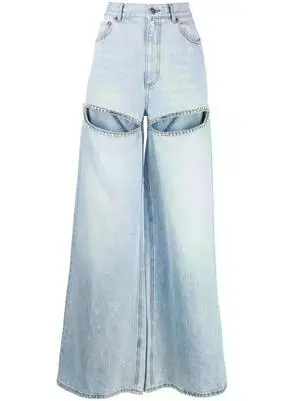 Area Light Wash Jeans For Women