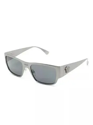 Versace Medusa-plaque Rectangle-frame Sunglasses