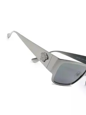 Versace Medusa-plaque Rectangle-frame Sunglasses
