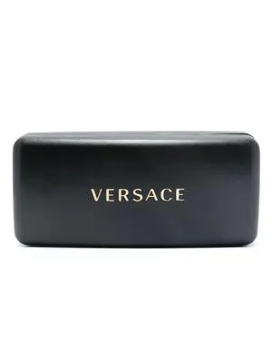 Versace Medusa-plaque Rectangle-frame Sunglasses