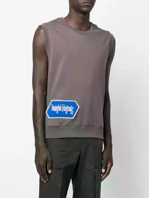 GR10K Patch-detail Cotton Vest