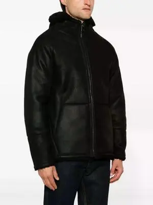 ERALDO Hooded Leather Jacket