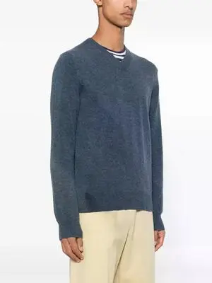 Play Comme Des Garcon Logo-appliqué Wool Jumper