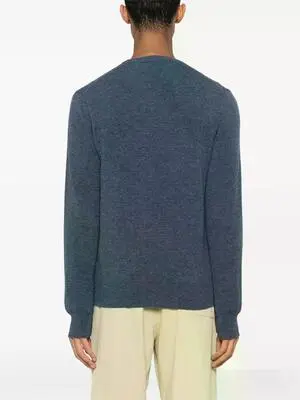 Play Comme Des Garcon Logo-appliqué Wool Jumper