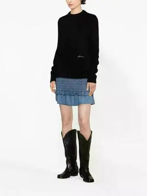 GANNI Crew-neck Alpaca Wool-blend Jumper