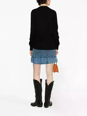 GANNI Crew-neck Alpaca Wool-blend Jumper