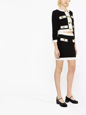 Moschino Heart-embellished Cropped Jacket