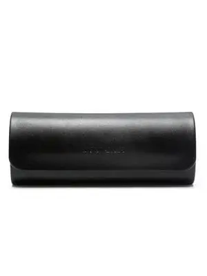 Giorgio Armani Panto Round-frame Glasses - Black