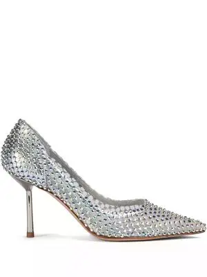 Le Silla Silver Tone Pumps