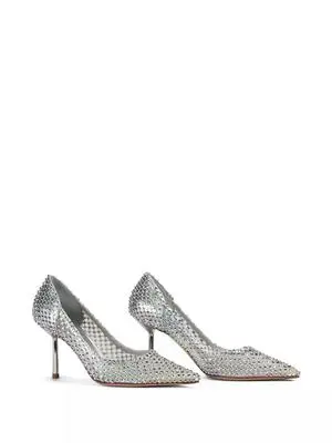 LE SILLA 80mm Gilda Pumps - Silver