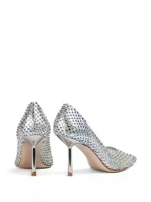 LE SILLA 80mm Gilda Pumps - Silver