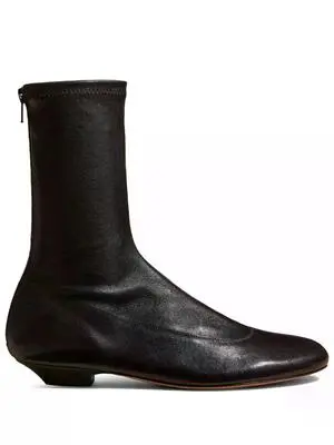 Khaite Apollo Leather Ankle Boots