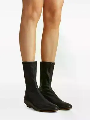 Khaite Apollo Leather Ankle Boots