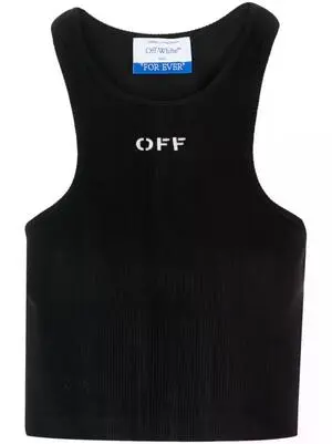 Off-white Cropped Camis Tanks For Women