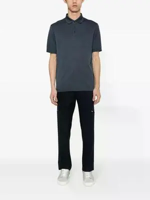 Herno Knitted Cotton Polo Shirt - Blue