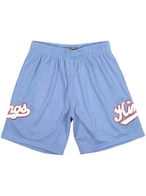 Mitchell & Ness Light Wash Shorts For Men