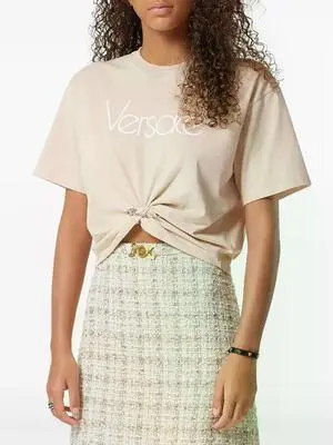 Versace Safety Pin Cropped T-shirt