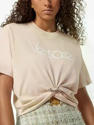 Versace Safety Pin Cropped T-shirt