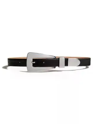 Khaite Buckle Leather Belt - Black